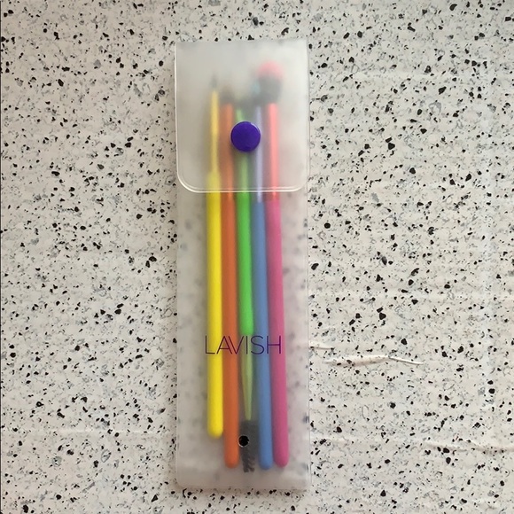 Lavish | Makeup | New Lavish 5piece Neon Eye Brush Collection Set ...